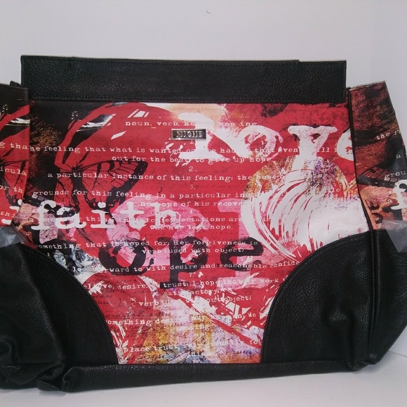 Miche | Bags | Miche Prima Hope Shell Redblack With Lettering | Poshmark